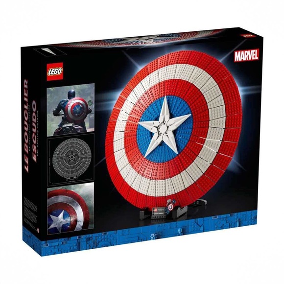 Lego | Toys | Lego Marvel Captain America Shield Building Set Red White ...